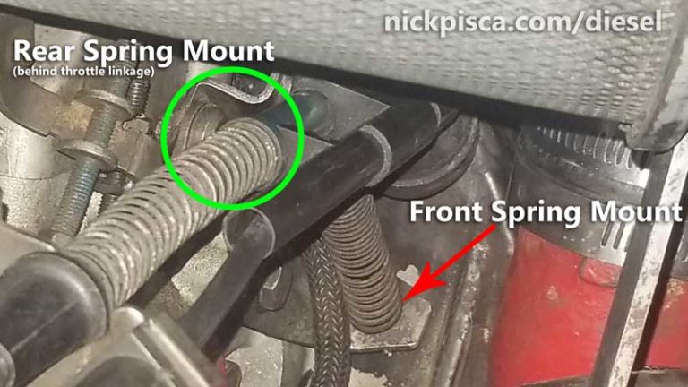 Throttle Spring Location on a 6.9 / 7.3 IDI Injector Pump - IDI Online
