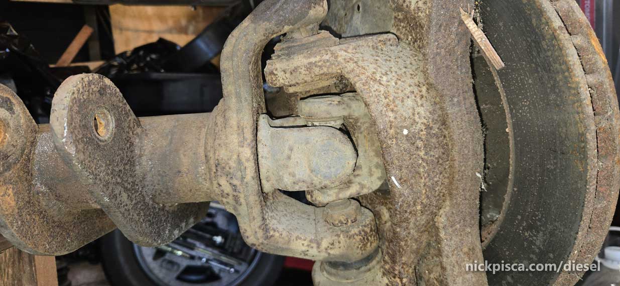 Dana 44 Knuckle Rebuild (Ball Joints, Shield Repair, Spindle Removal ...